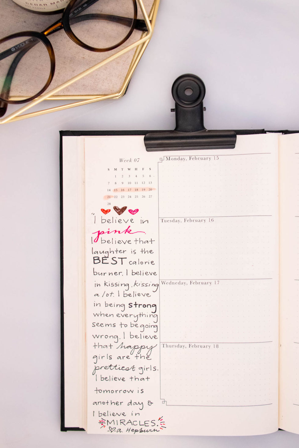 February Journal Pages | Cherish By Design